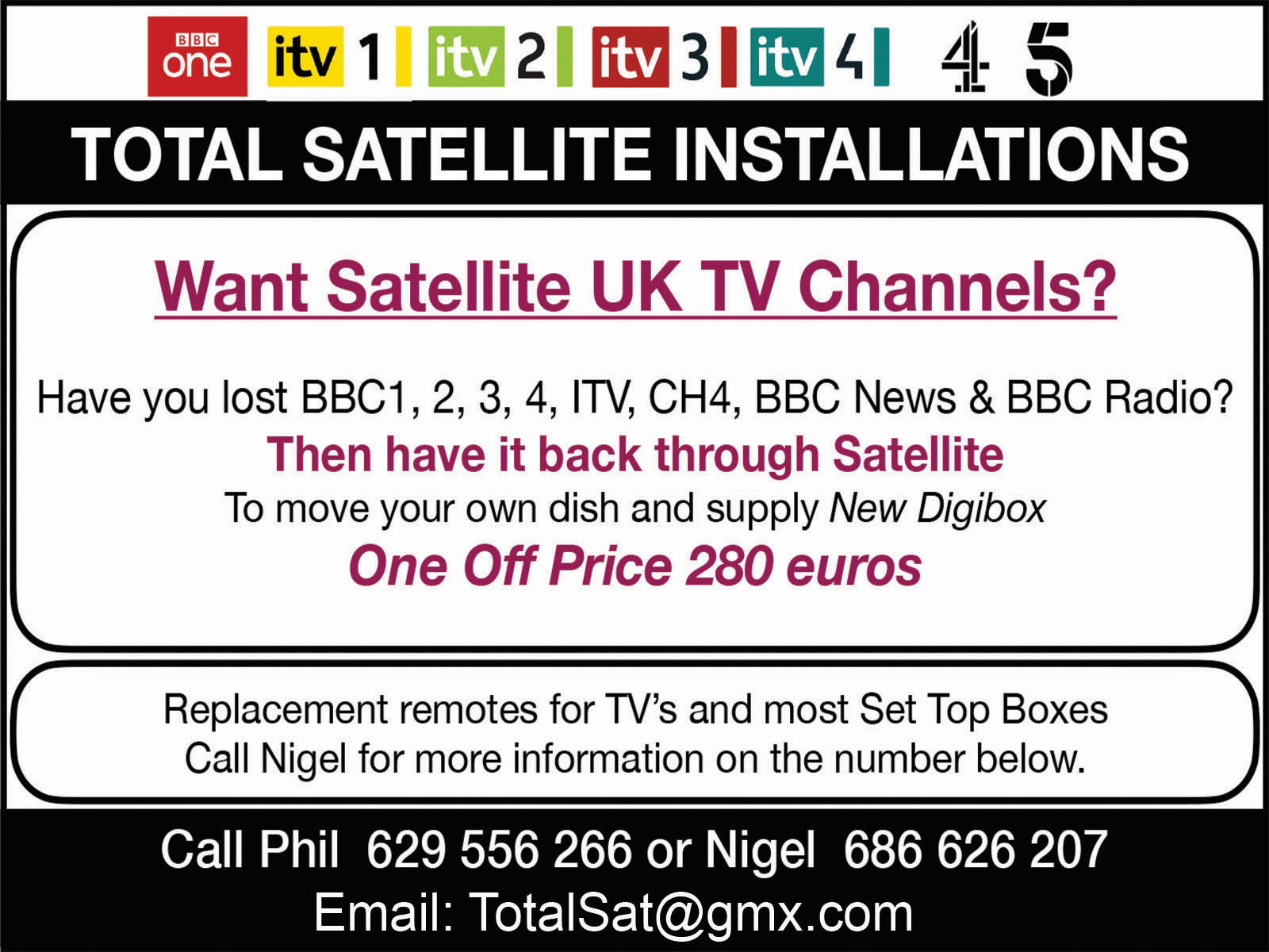 Total Satellite Installations